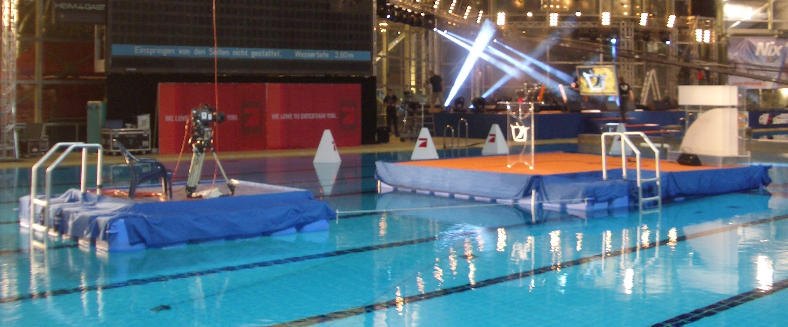 Floating camera pontoons by rent a float