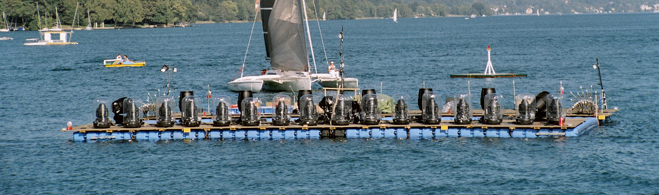 Floating show stage | pontoons by rent a float